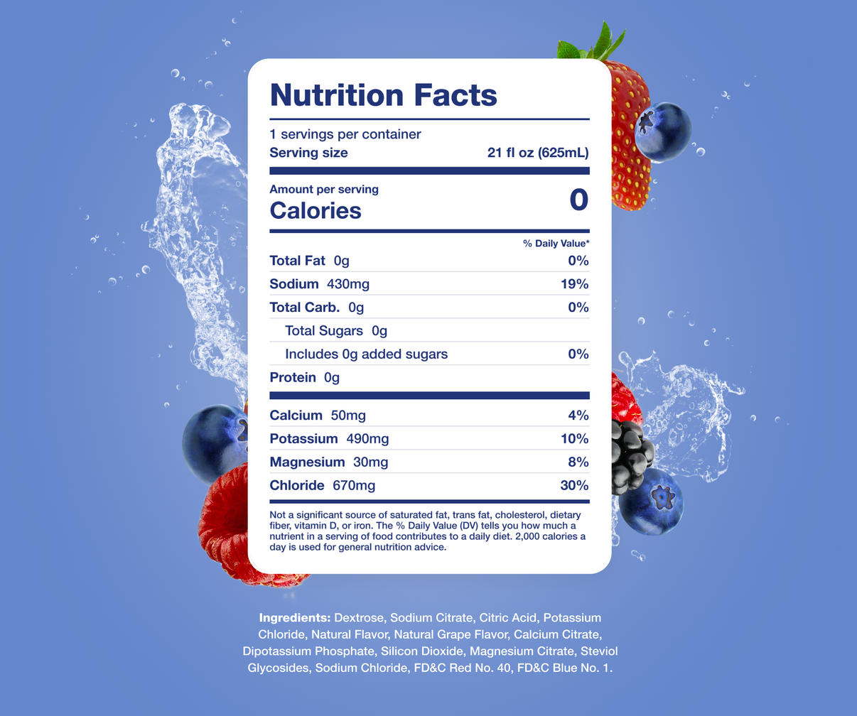 Zero Berry Blast – Electrolit® | Instant Hydration