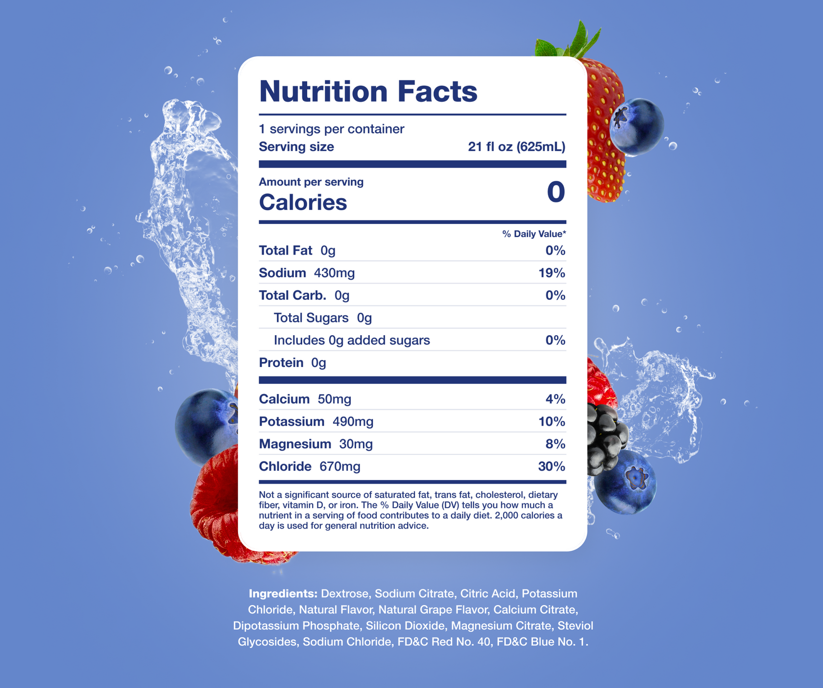 Zero Berry Blast – Electrolit® | Instant Hydration